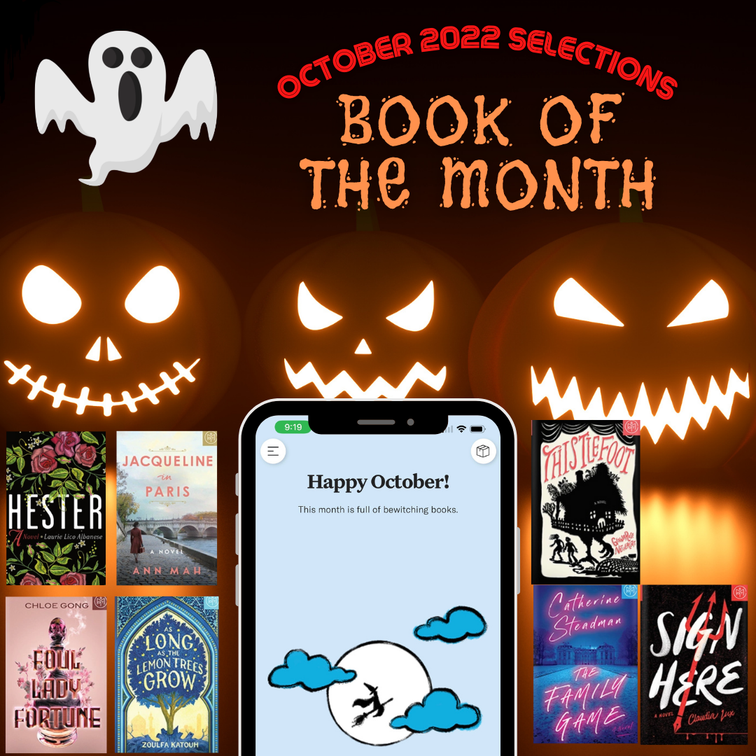 Book of the Month Selections– October 2022 – Baking Through Book Club
